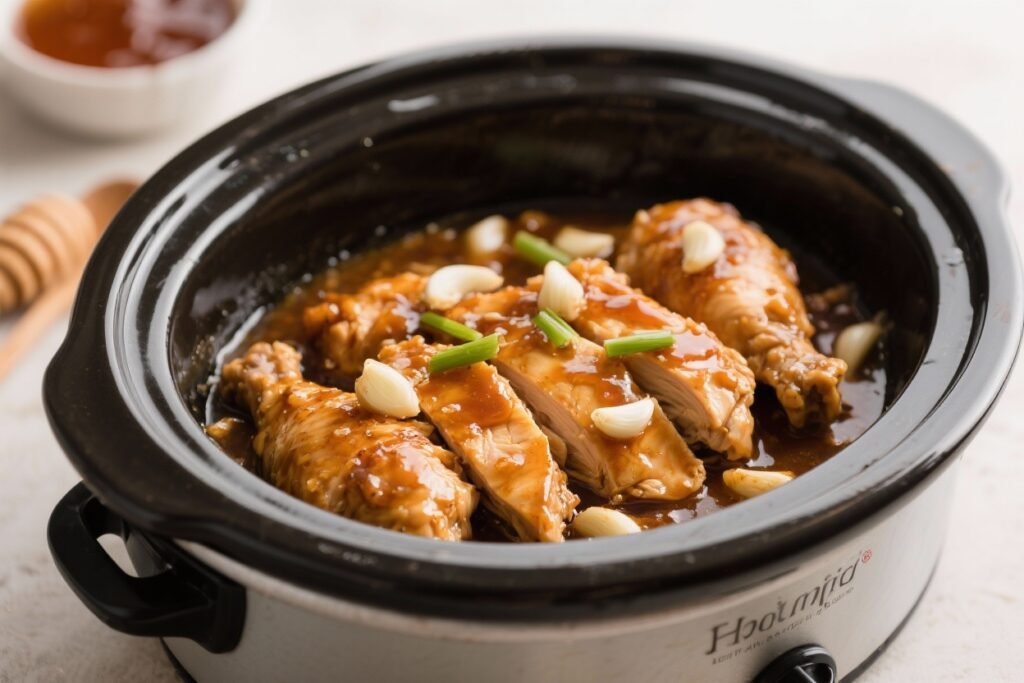 Sweet and Savory Crockpot Honey Garlic Chicken: The Set-It-and-Flex ...